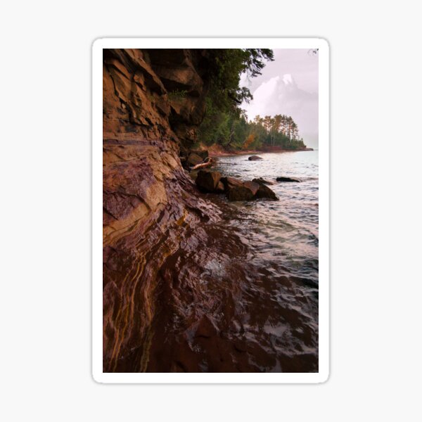 "Pictured Rocks" Sticker by dustygoods | Redbubble