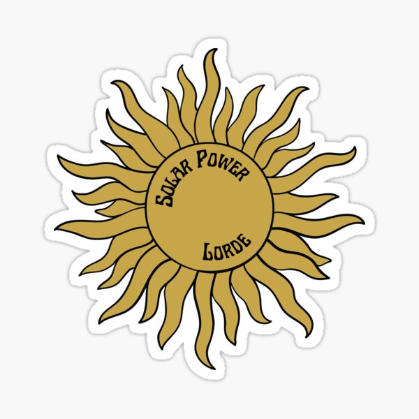 "Lorde solar power mood ring" Sticker by TheFinalMayDay | Redbubble