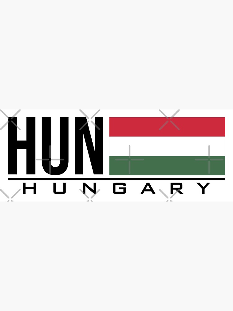 "HUN HUNGARY HUNGARIAN NATIONAL FLAG INTERNATIONAL SPORTS COUNTRY CODE ...