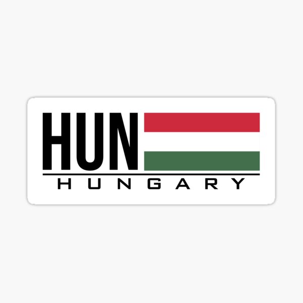 "HUN HUNGARY HUNGARIAN NATIONAL FLAG INTERNATIONAL SPORTS COUNTRY CODE ...