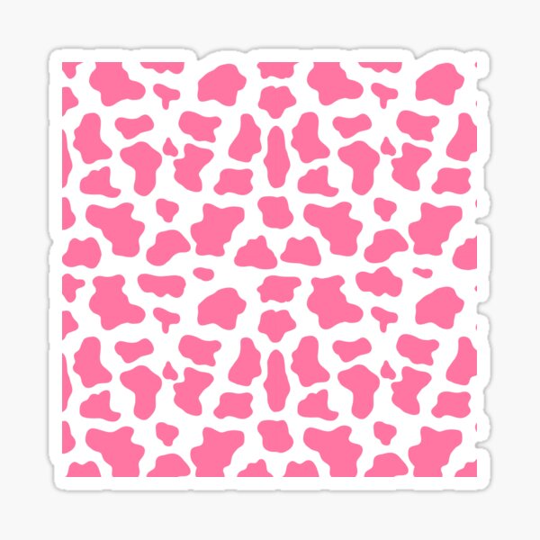 "Pink Cow print" Sticker by Luluprojects | Redbubble