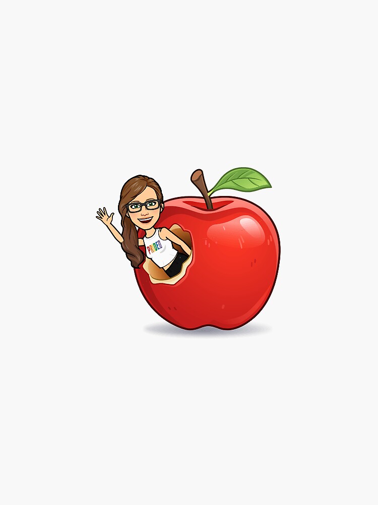 "Apple bitmoji" Sticker for Sale by Sofeeev2020 | Redbubble