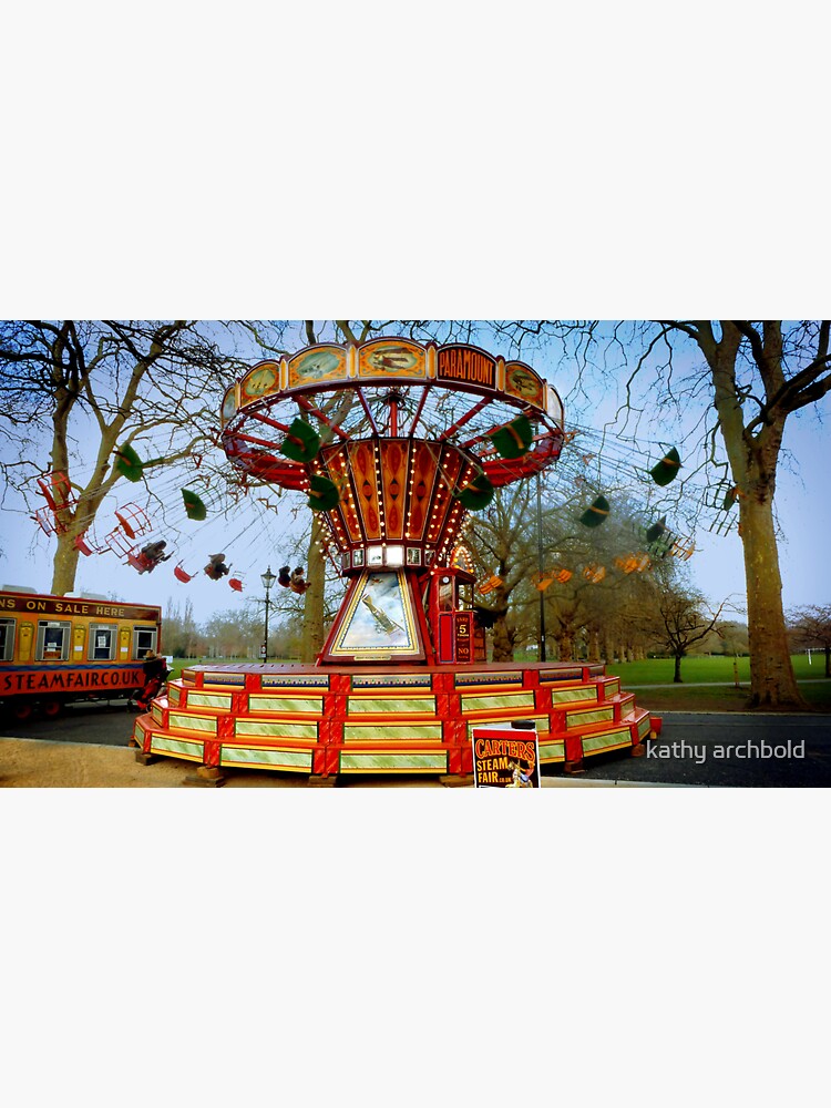 "Fairground ride" Sticker by kathyarchbold | Redbubble