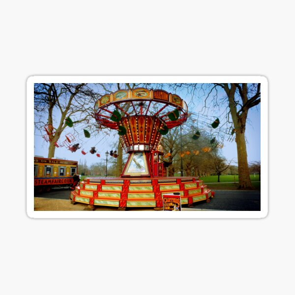 "Fairground ride" Sticker by kathyarchbold | Redbubble