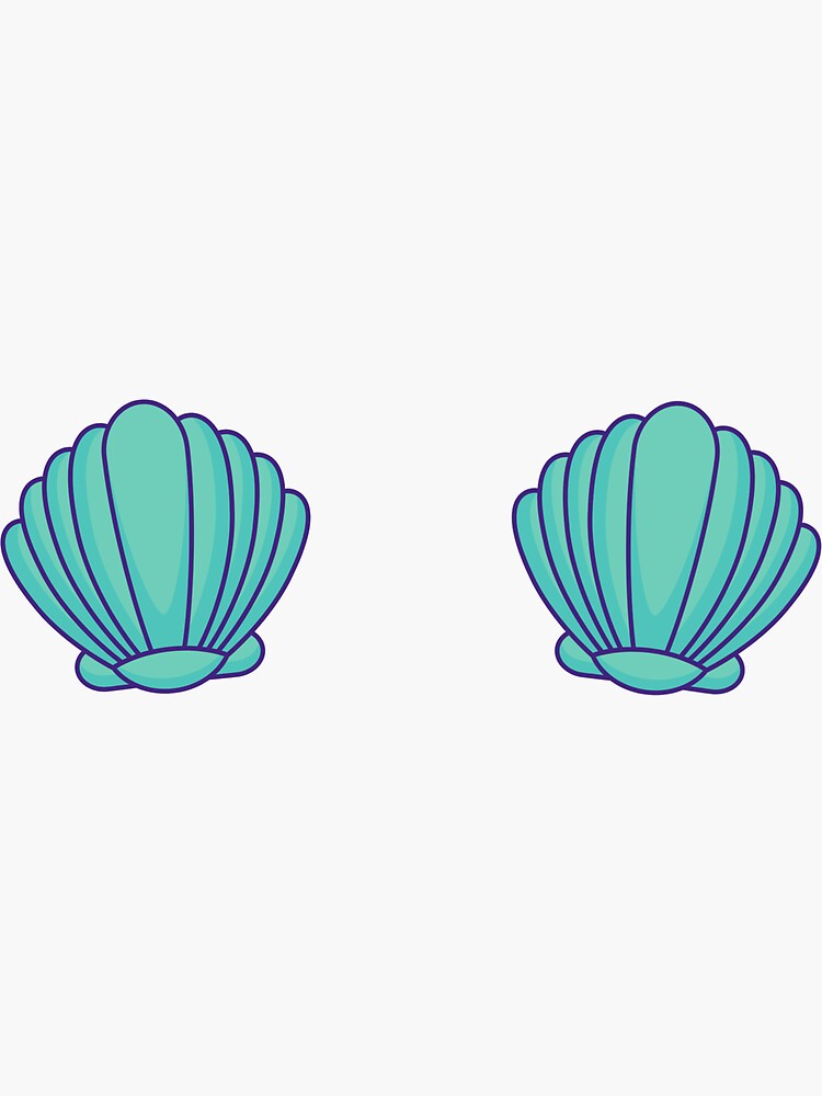"Mermaid shells" Sticker by ChiaraJasmine | Redbubble