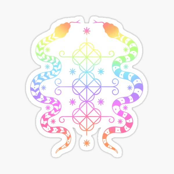 "Damballah Wedo Veve loa symbol" Sticker for Sale by OmelaOccult ...