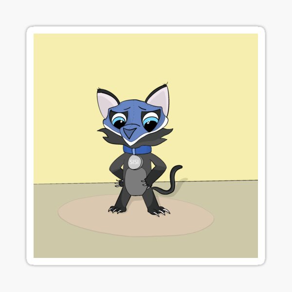 "SISI THE CAT " Sticker by bdvb | Redbubble
