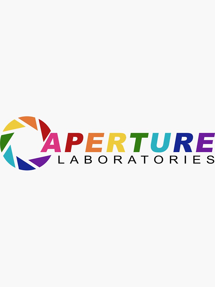 "Aperture Science Pride" Sticker for Sale by Quill-an | Redbubble