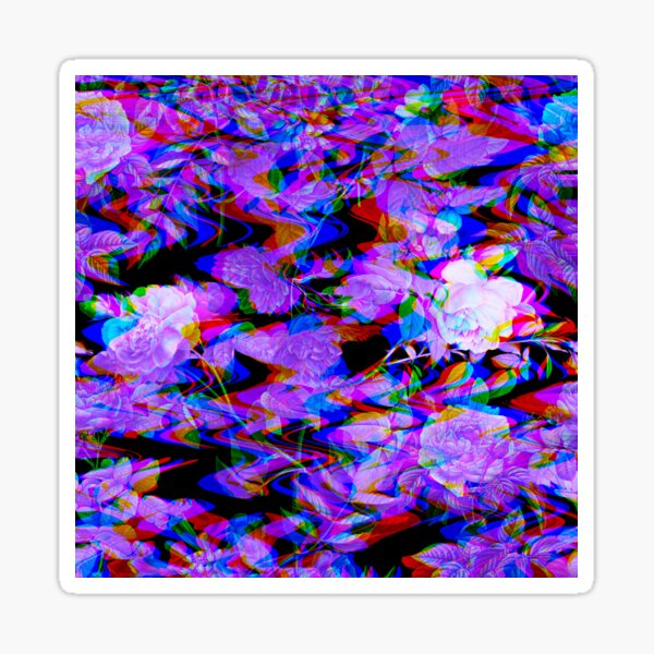 "Glitchy Glitch" Sticker for Sale by ISeeRainbows | Redbubble