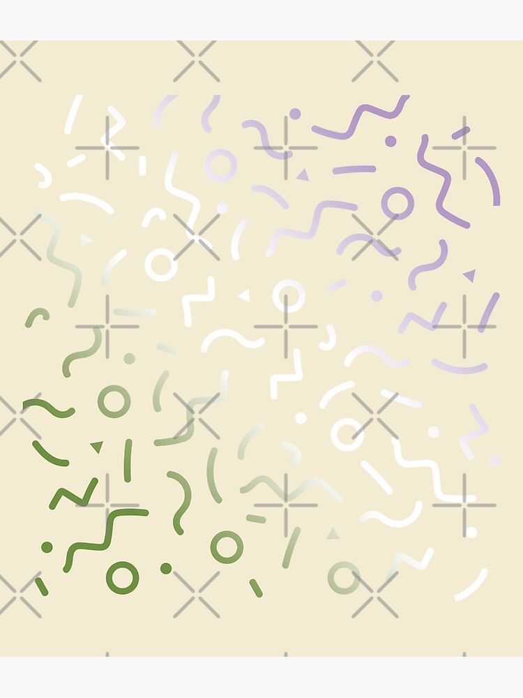 "Genderqueer Flag 80s Pattern" Poster for Sale by SenseSerif | Redbubble