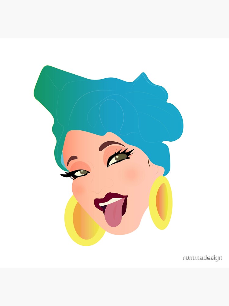 "Cardi b head" Sticker for Sale by rummadesign | Redbubble