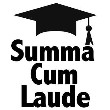 "Summa Cum Laude Bold with cap" Sticker for Sale by ae0829 | Redbubble