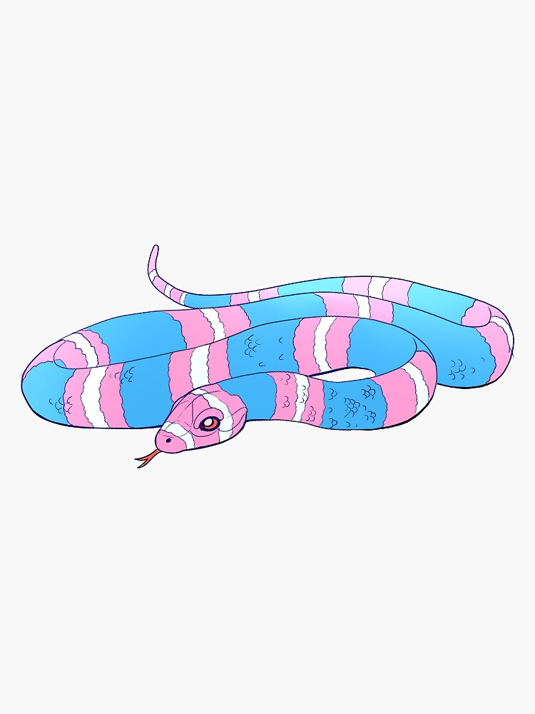 "Trans Milk snake " Sticker by VantaRay | Redbubble
