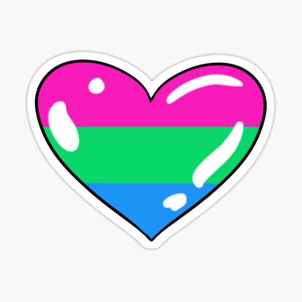 "Pride Series: Polysexual Pride" Sticker by The-Goblin-Moss | Redbubble