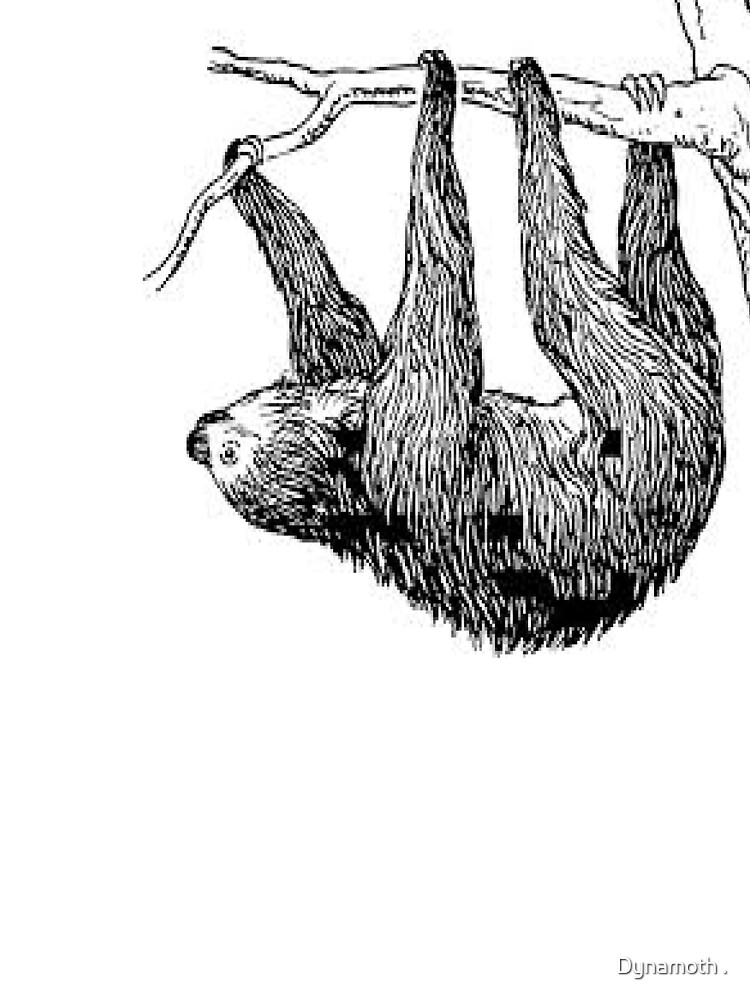 "Hanging Sloth" Sticker by handy182 | Redbubble