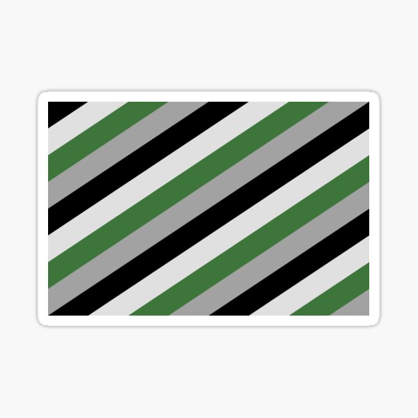"Diagonal Demiromantic Stripes" Sticker by possumpaper | Redbubble
