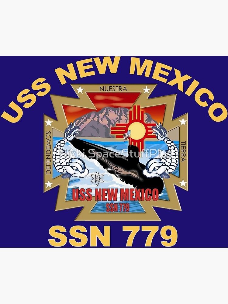 "SSN-779 USS New Mexico Logo for Dark Colors" Poster for Sale by Nikki ...