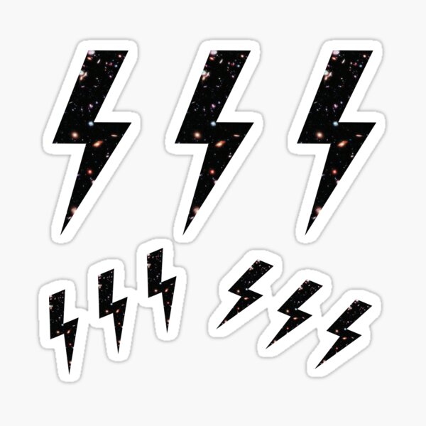 "Lightning Bolts Space Stars Galaxy Universe Pack" Sticker for Sale by ...