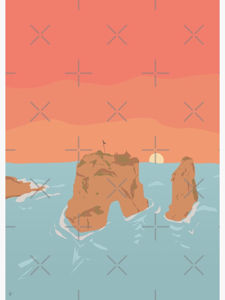 "Raouche Rocks, Beirut, Lebanon" Poster for Sale by carriedesigns ...