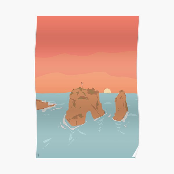 "Raouche Rocks, Beirut, Lebanon" Poster for Sale by carriedesigns ...