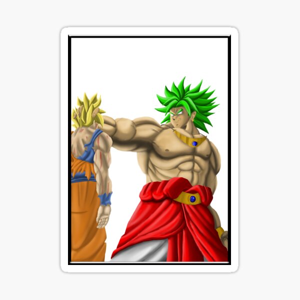 "Broly" Sticker for Sale by Just1logo | Redbubble