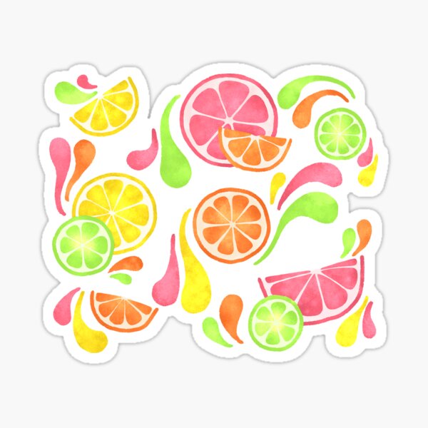 "Citrus II" Sticker for Sale by Peaches90 | Redbubble
