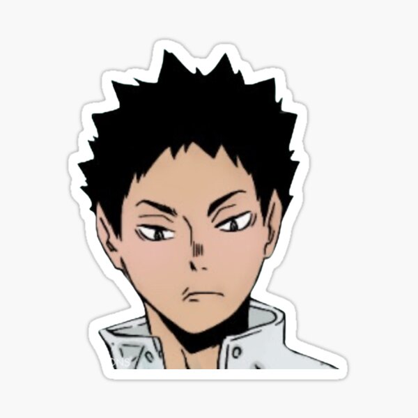 "Colored Manga Haikyuu!! Iwaizumi Hajime" Sticker for Sale by ...