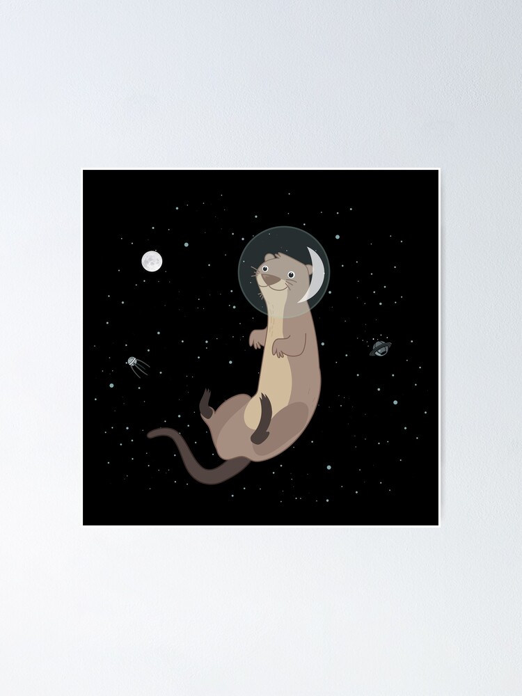 "Cute Space Weasel | Cosmic Animal" Poster for Sale by artado | Redbubble