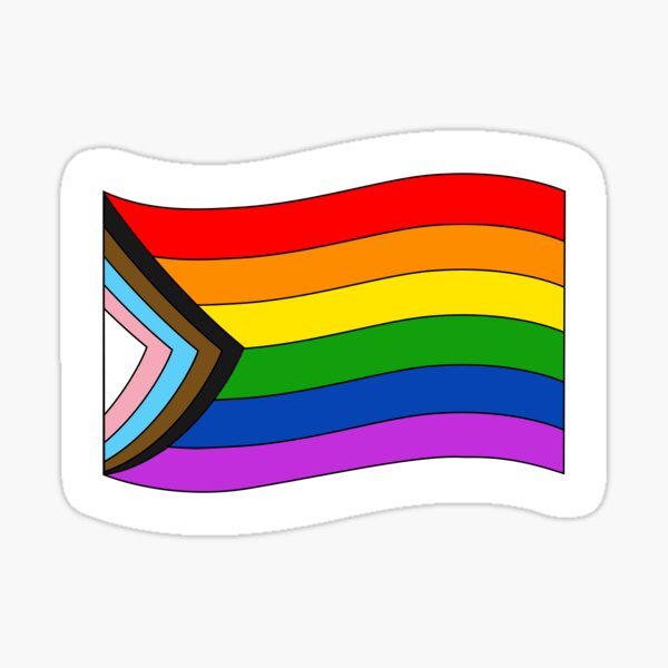 "Progressive Pride Flag" Sticker by ET-Stickers | Redbubble