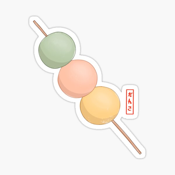 "Japanese Dango Dessert" Sticker for Sale by designsbyquail | Redbubble