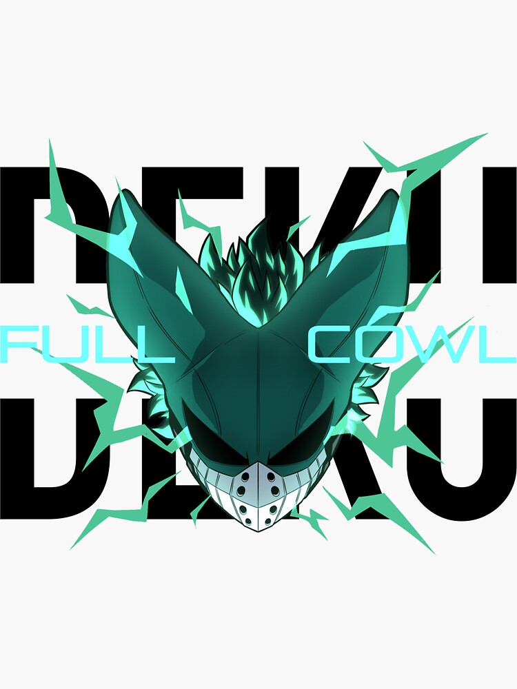 Deku Full Cowl Boku No Hero Academia Sticker For Sale By