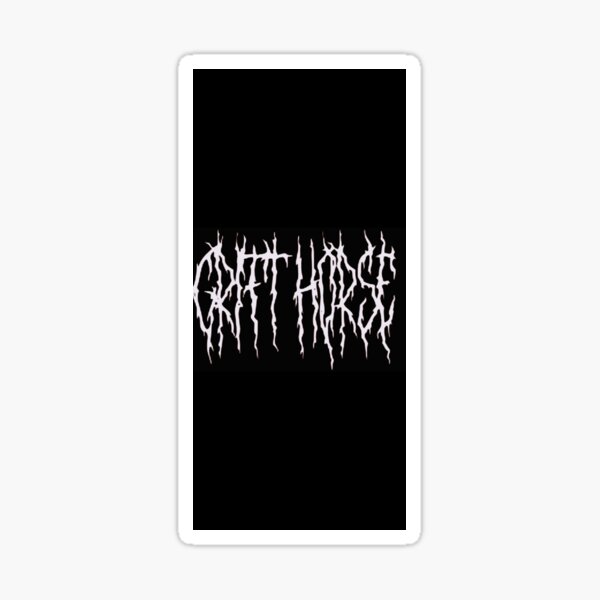 "Grift horse metal logo" Sticker for Sale by barnestown | Redbubble