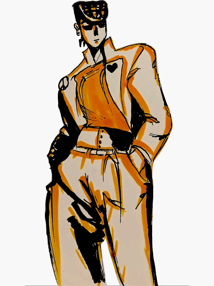 "Josuke Sketch" Sticker for Sale by festylentil | Redbubble