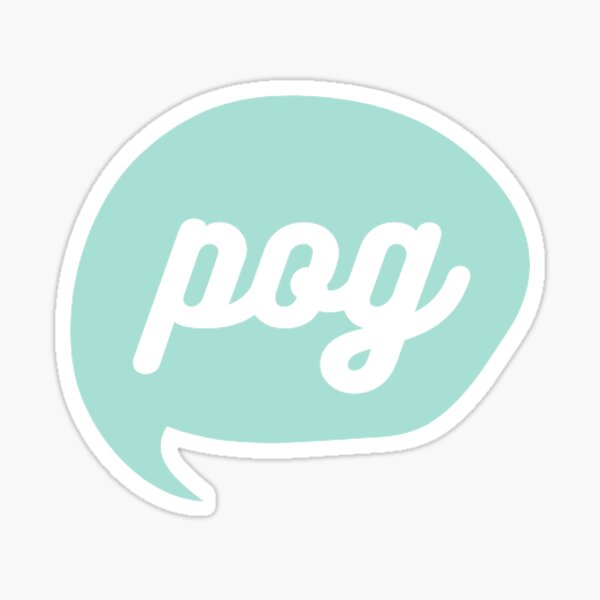 "Pog" Sticker for Sale by a-legendoflydia | Redbubble