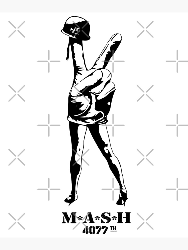 "Black hand Flag Mash tv show" Poster for Sale by Gxsart | Redbubble