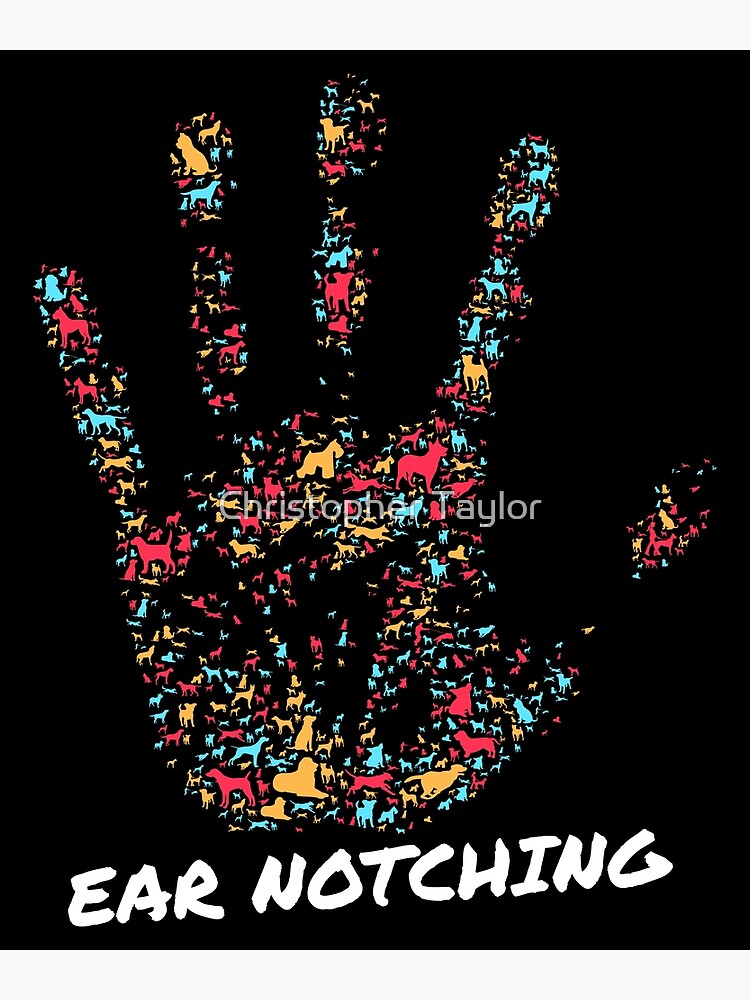"Stop Ear Notching Dogs" Poster by ctaylorscs | Redbubble
