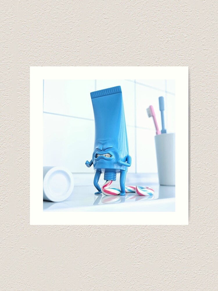"Pooping Toothpaste Reddit Meme" Art Print by arowebeats | Redbubble