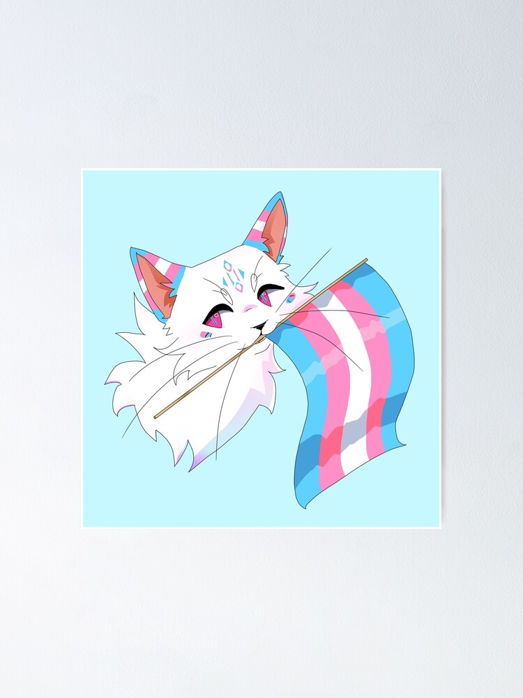 "cat pride flag" Poster for Sale by gazingghoul | Redbubble