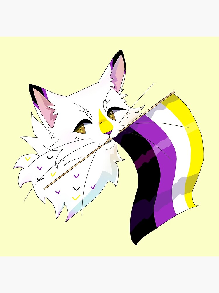 "cat pride flag" Poster by gazingghoul | Redbubble