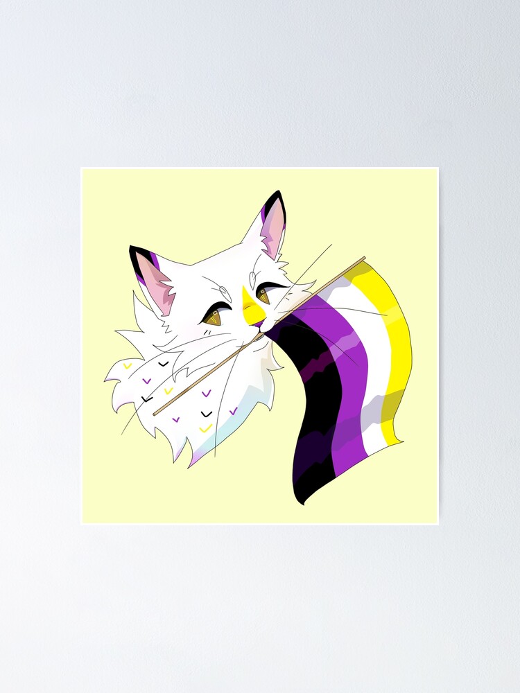 "cat pride flag" Poster by gazingghoul | Redbubble