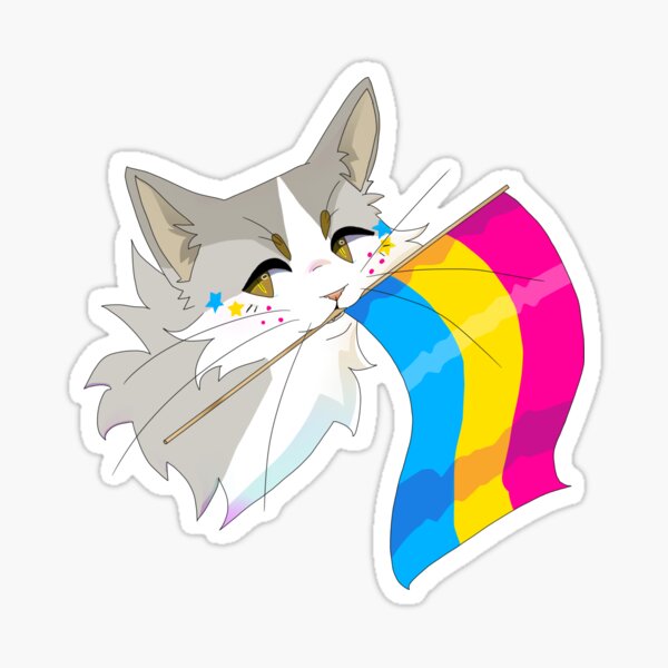 "cat pride flag" Sticker for Sale by gazingghoul | Redbubble