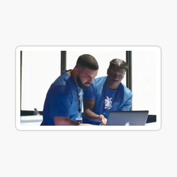 "Drake Fixing Lil Yachty Computer Reddit Meme" Sticker for Sale by ...