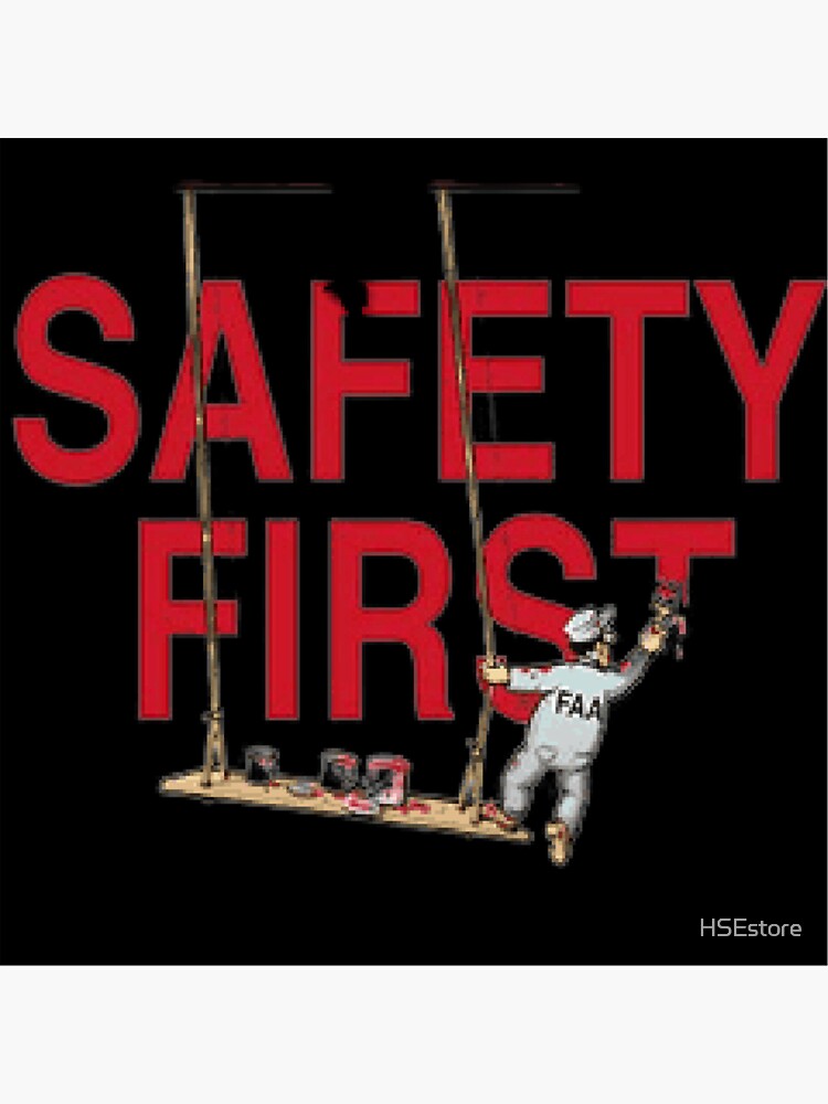 "Safety first fail " Sticker for Sale by HSEstore | Redbubble