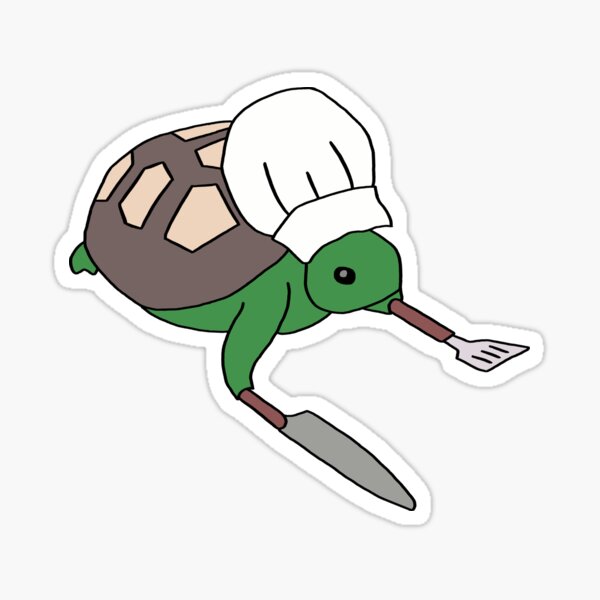"chef turtle" Sticker for Sale by fybechloe | Redbubble