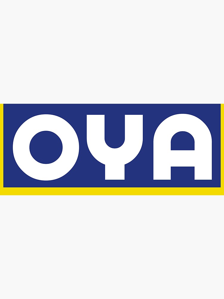 "OYA | Goya Font" Sticker for Sale by only1bigboy | Redbubble