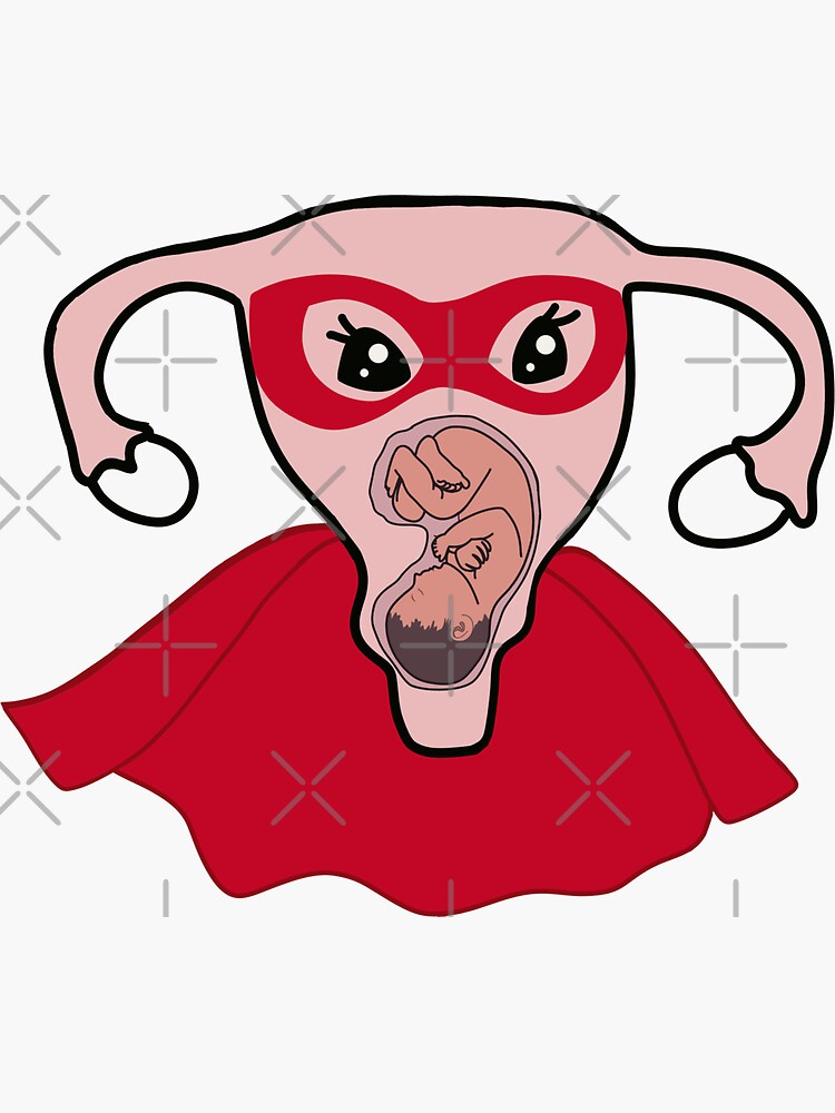 Pregnant Uterus Sticker By Mermaidssparkle Redbubble