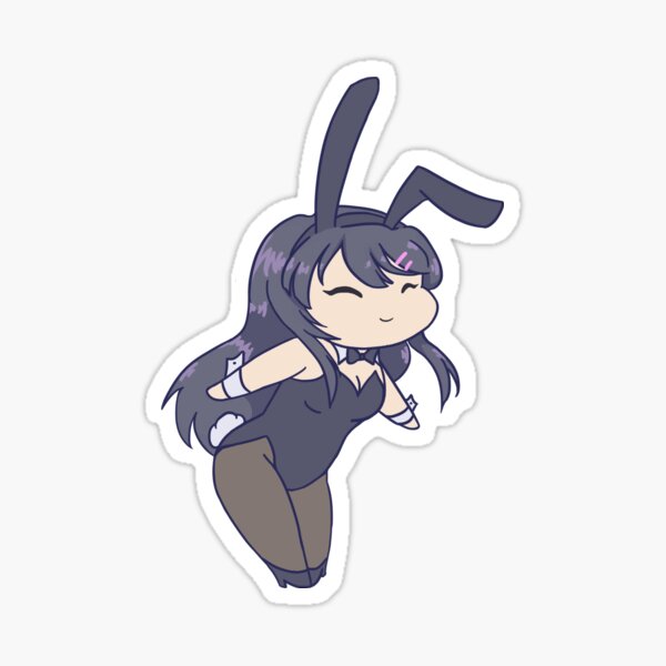 "bunny girl mai" Sticker for Sale by Kifla | Redbubble