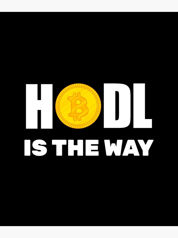 Póster «Diseño de dibujos animados Crypto Hodl» de Storopia | Redbubble