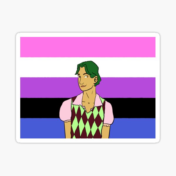 "Alex Fierro — Genderfluid Pride" Sticker for Sale by HibernianEmber ...