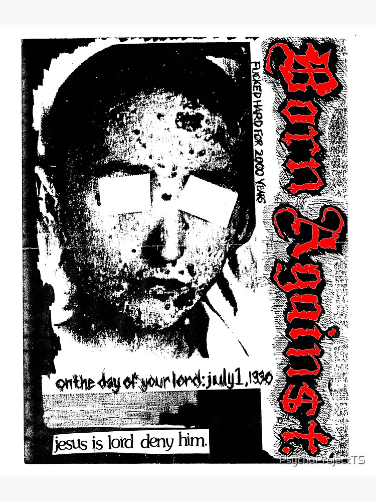 "Born Against" Sticker for Sale by PsychoProjectTS | Redbubble